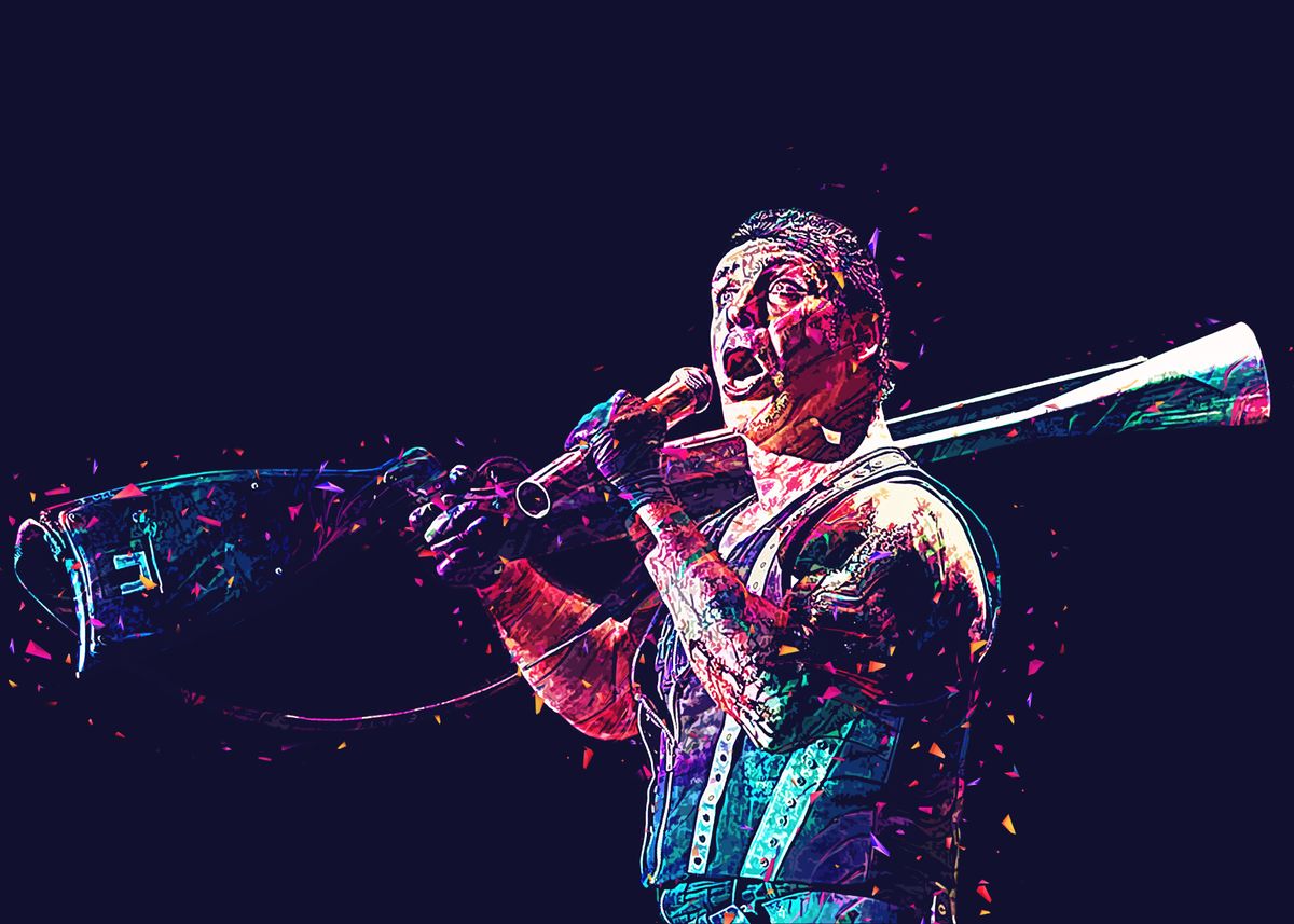 'Till Lindemann' Poster, picture, metal print, paint by TI KI | Displate