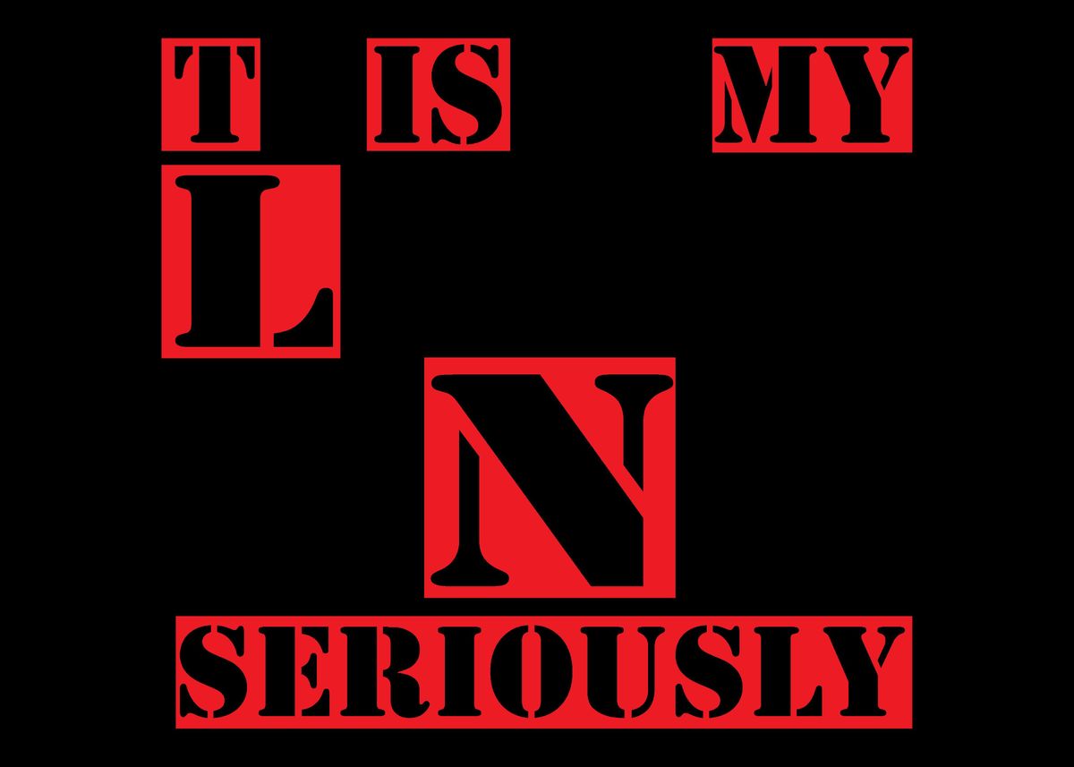 'Seriously' Poster, picture, metal print, paint by TheSpezialBrand ...