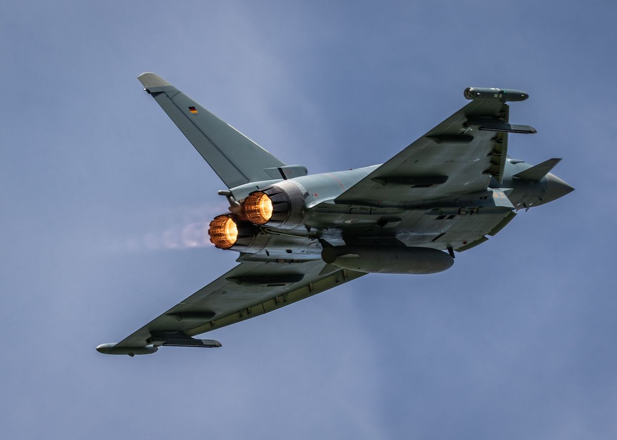 'Eurofighter Afterburner' Poster, picture, metal print, paint by ...