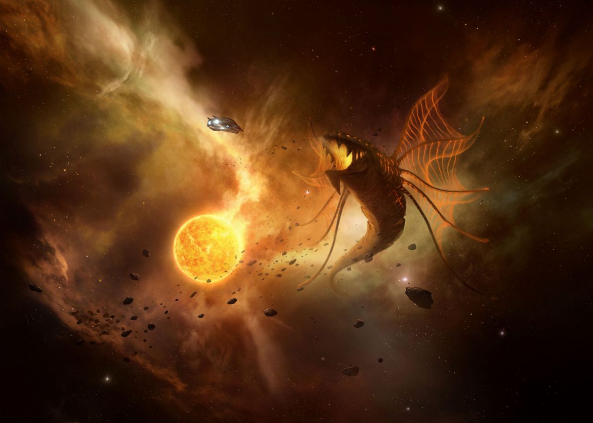 'Stellaris Leviathan' Poster, picture, metal print, paint by Stellaris ...