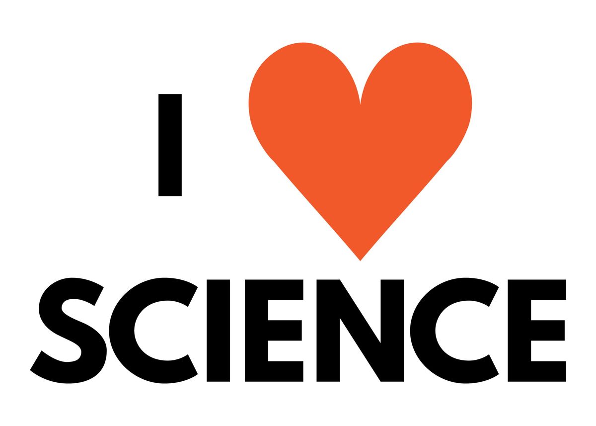 'I love science' Poster, picture, metal print, paint by DanielSaverio ...