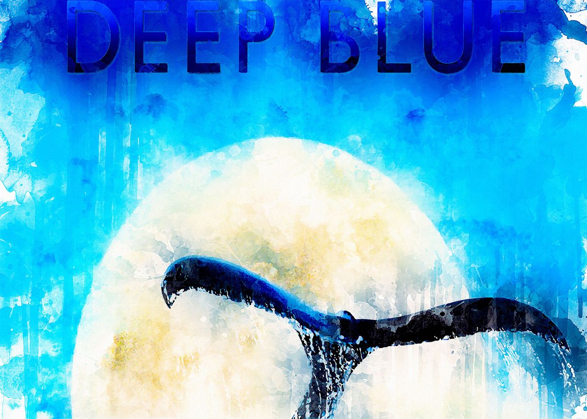 'Deep blue' Poster by Jeffery Anabelle | Displate