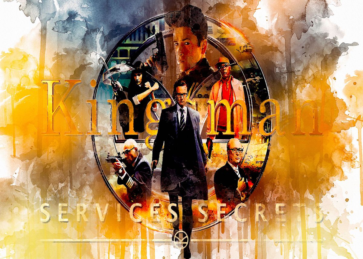 'Kingsman the secret servic' Poster by Kaye Luca | Displate