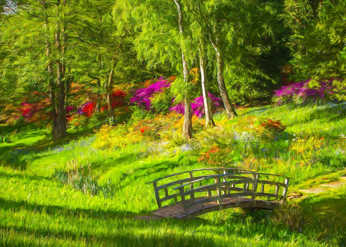 'Spring Scene' Poster, picture, metal print, paint by Armstrong | Displate