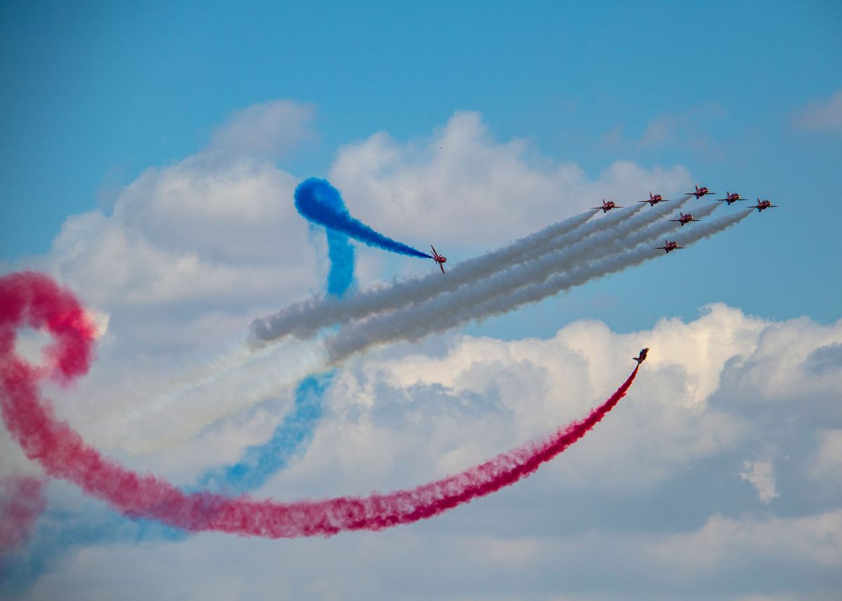 ' Red Arrow Display' Poster, picture, metal print, paint by Bear Amber ...