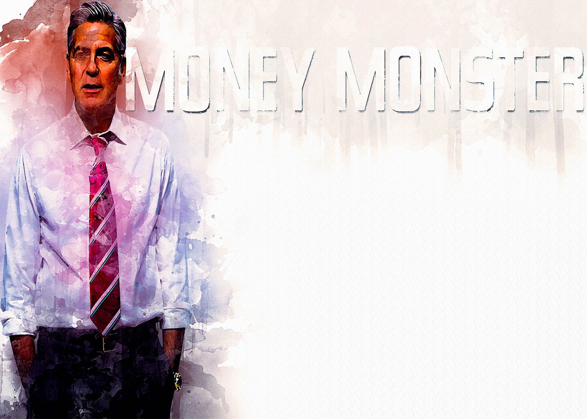 'Money monster' Poster, picture, metal print, paint by Zain Brookes ...