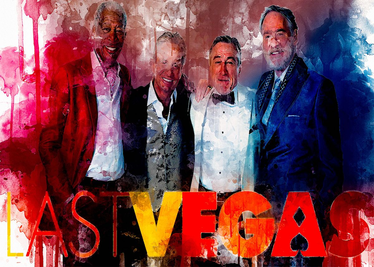 'Last vegas' Poster, picture, metal print, paint by Kaye Luca | Displate