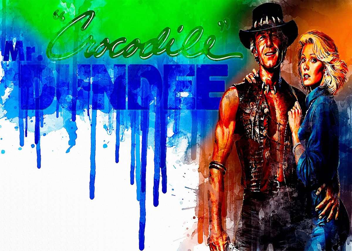 'Crocodile dundee 1' Poster by Jeffery Anabelle | Displate