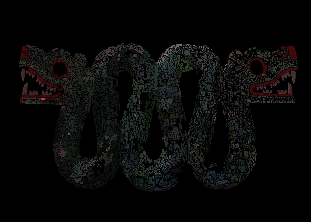 'Quetzalcoatl ' Poster, picture, metal print, paint by Arkham Inn ...