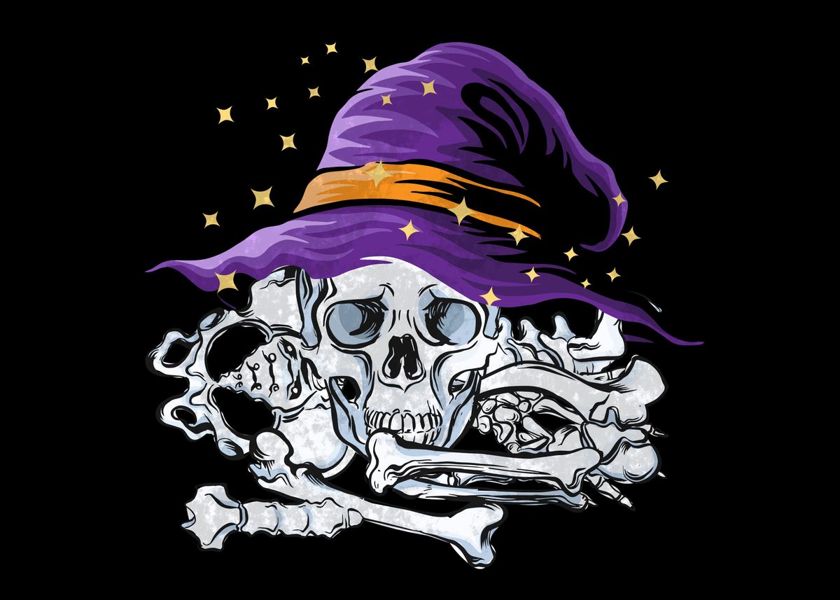 'Witch Bones' Poster by AverageDesigns | Displate