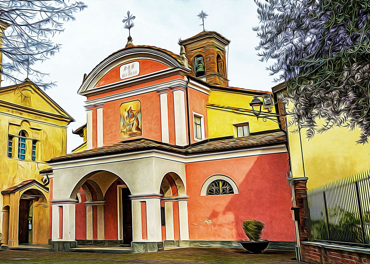 'Medieval village of Barolo' Poster, picture, metal print, paint by ...