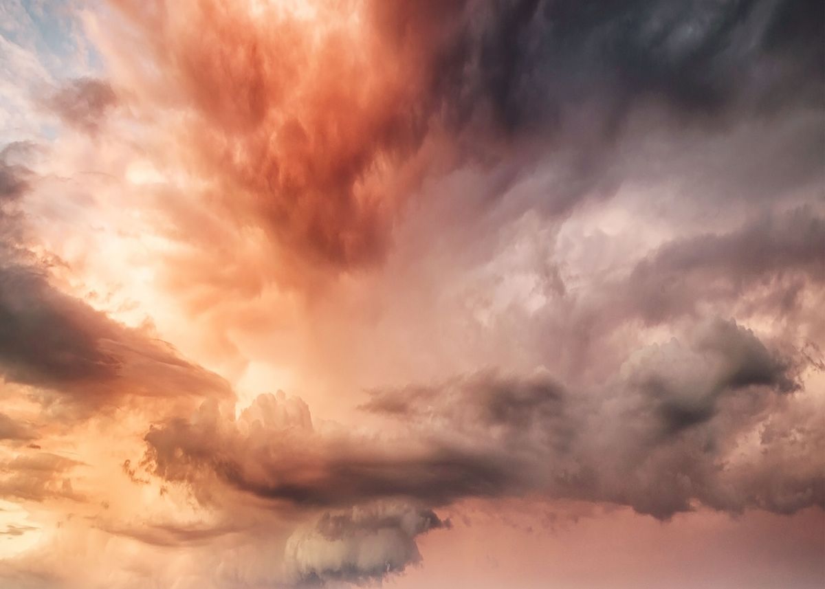 'Strong clouds in the sky' Poster, picture, metal print, paint by MzumO ...