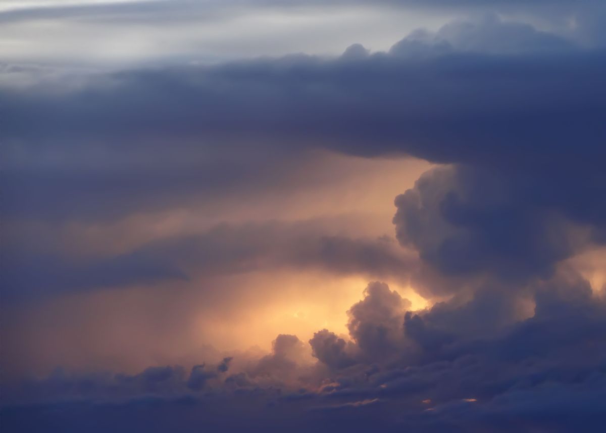 'Incoming thunderstorm' Poster, picture, metal print, paint by MzumO ...