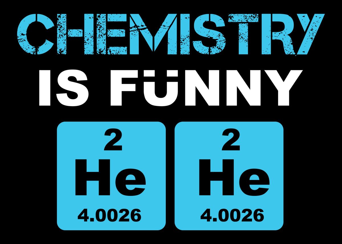 'Funny Chemistry' Poster, picture, metal print, paint by ...