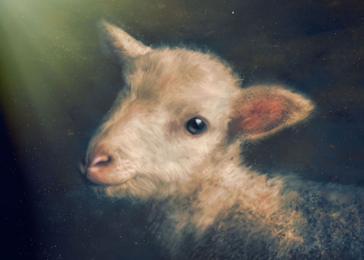 'Agnus Dei' Poster, picture, metal print, paint by Claudia McKinney ...