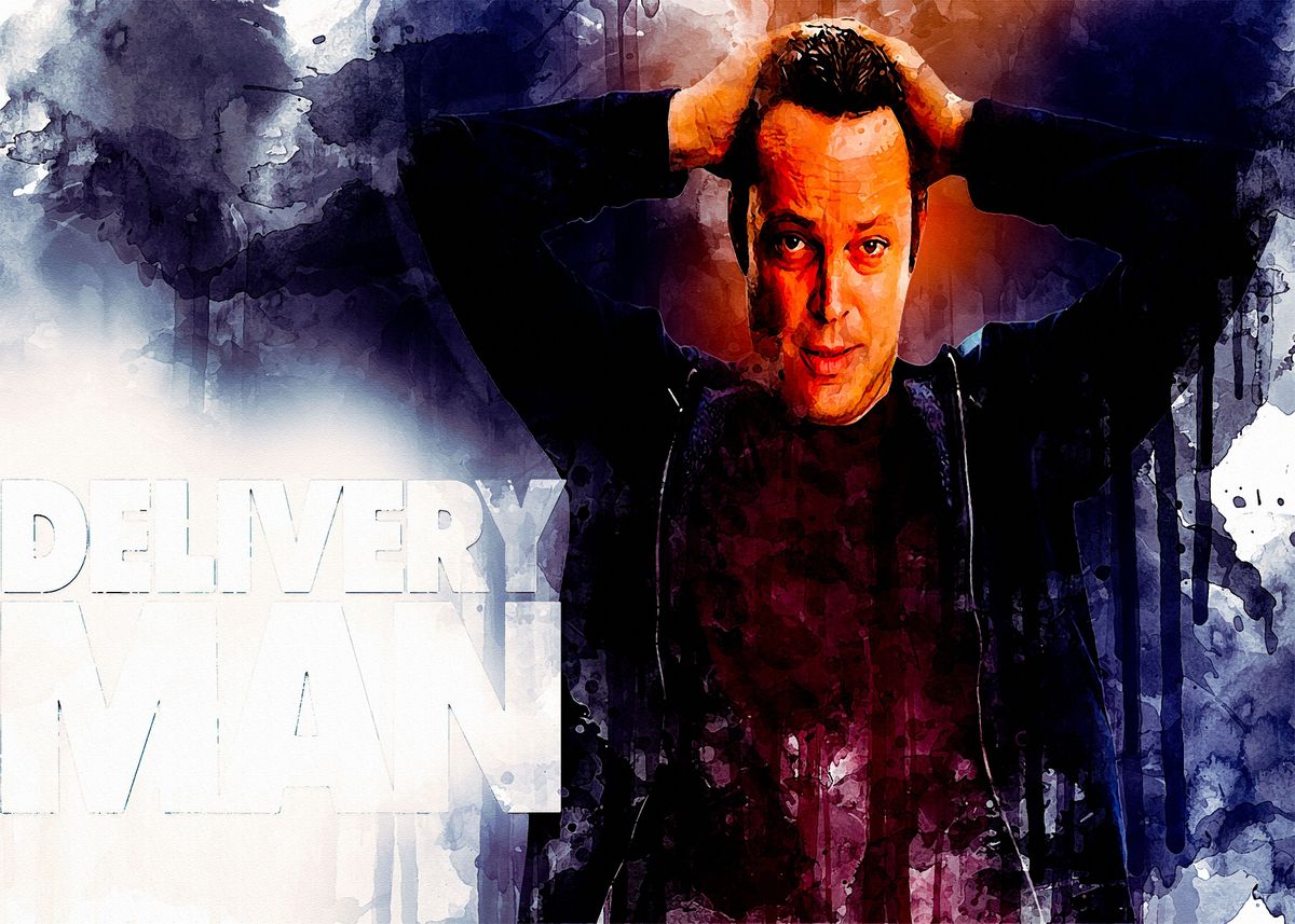 'Delivery man' Poster, picture, metal print, paint by Kaye Luca | Displate