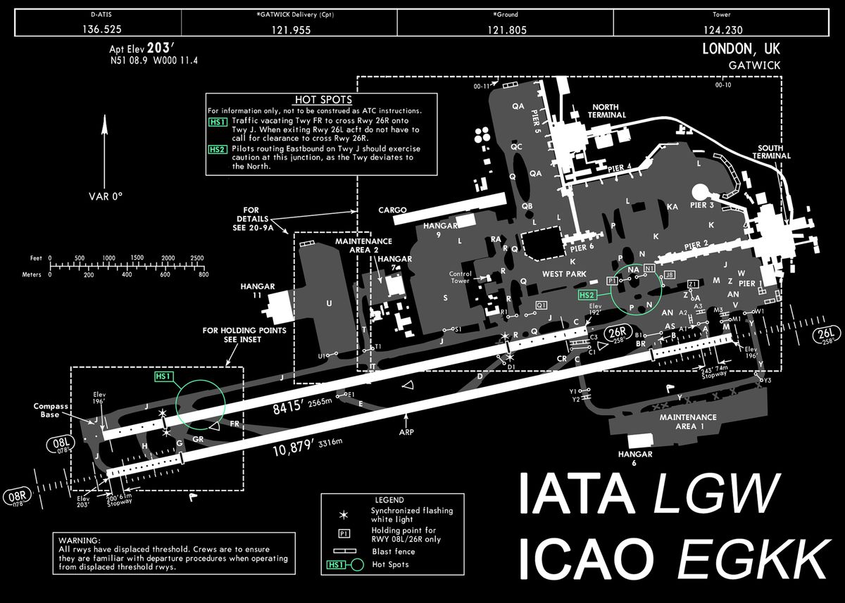 'London Gatwick Airport LGW' Poster by DoubleH63 | Displate