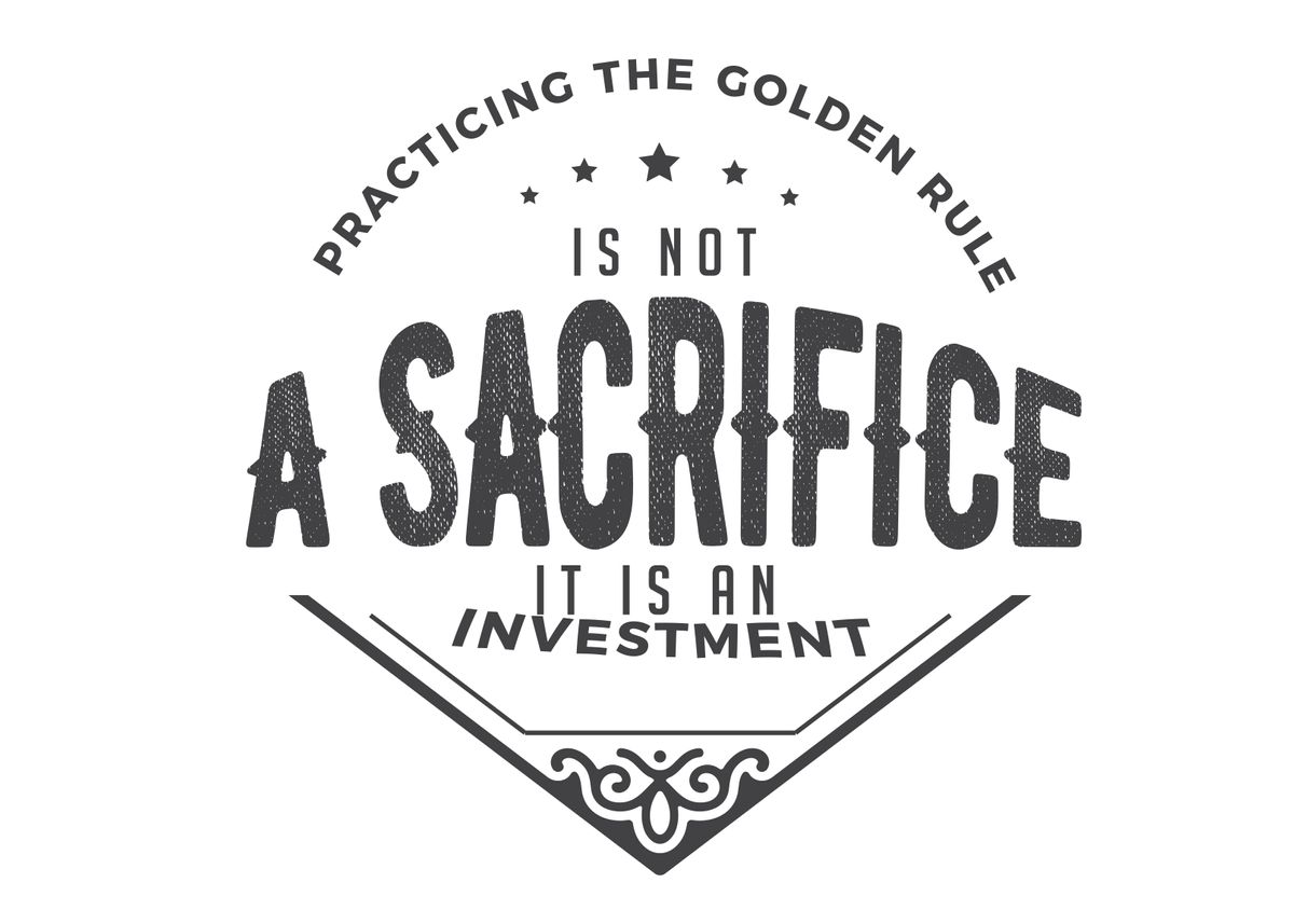 'practicing the golden rule' Poster, picture, metal print, paint by ...