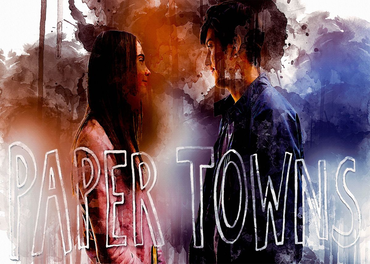 'Paper towns' Poster, picture, metal print, paint by Kaye Luca | Displate