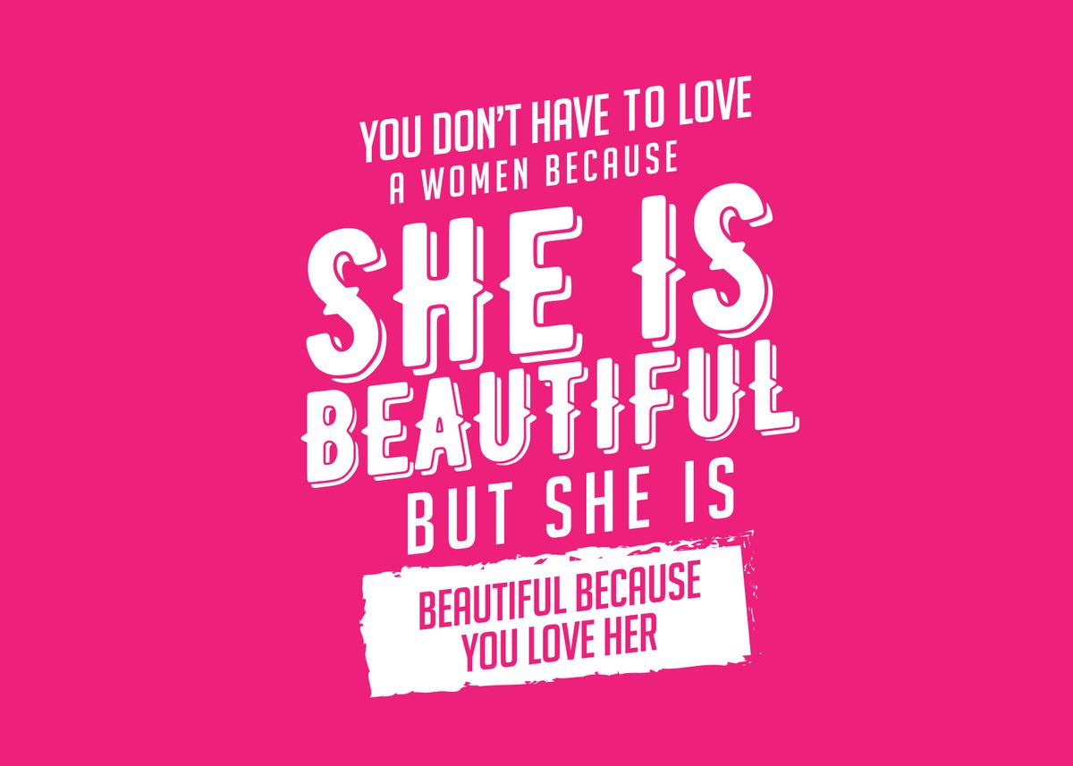 'she is beautiful ' Poster, picture, metal print, paint by baraiko eiji ...