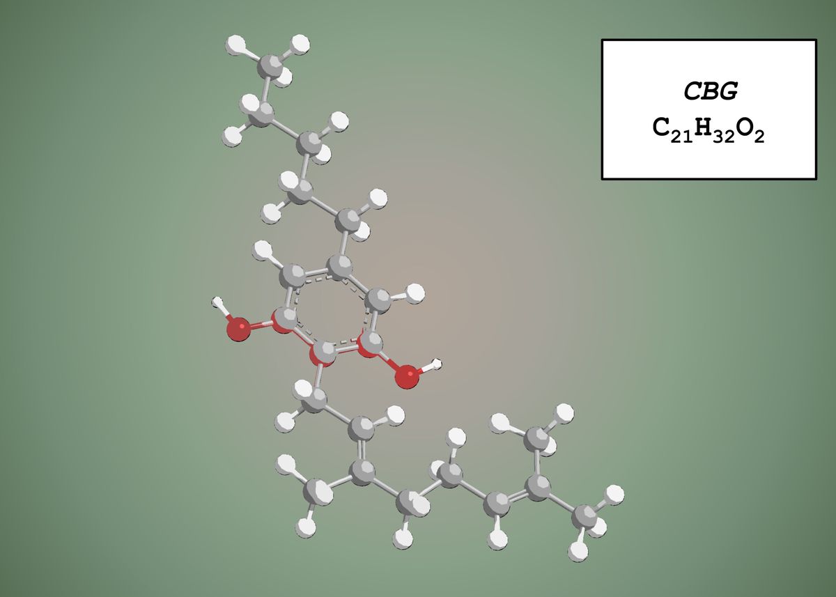 'CBG' Poster, picture, metal print, paint by ChemECool | Displate