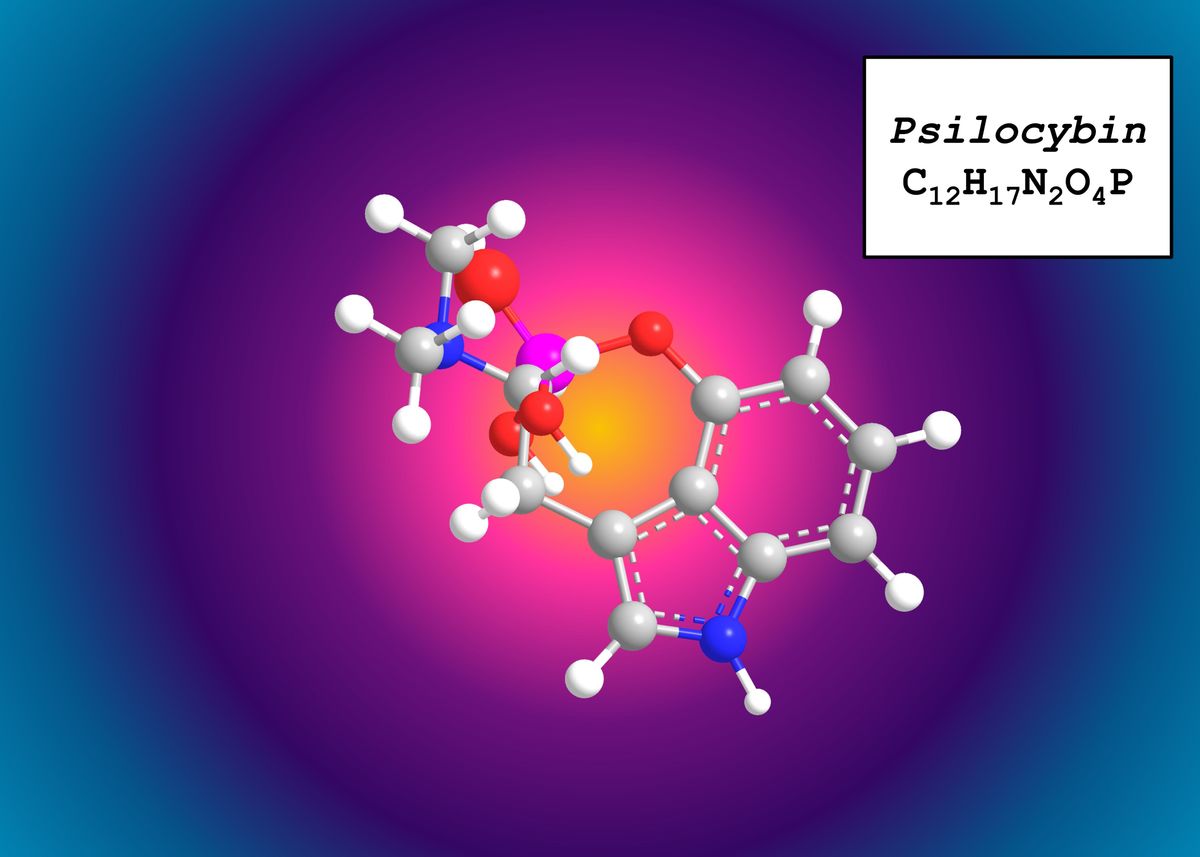 'Psilocybin' Poster by ChemECool | Displate