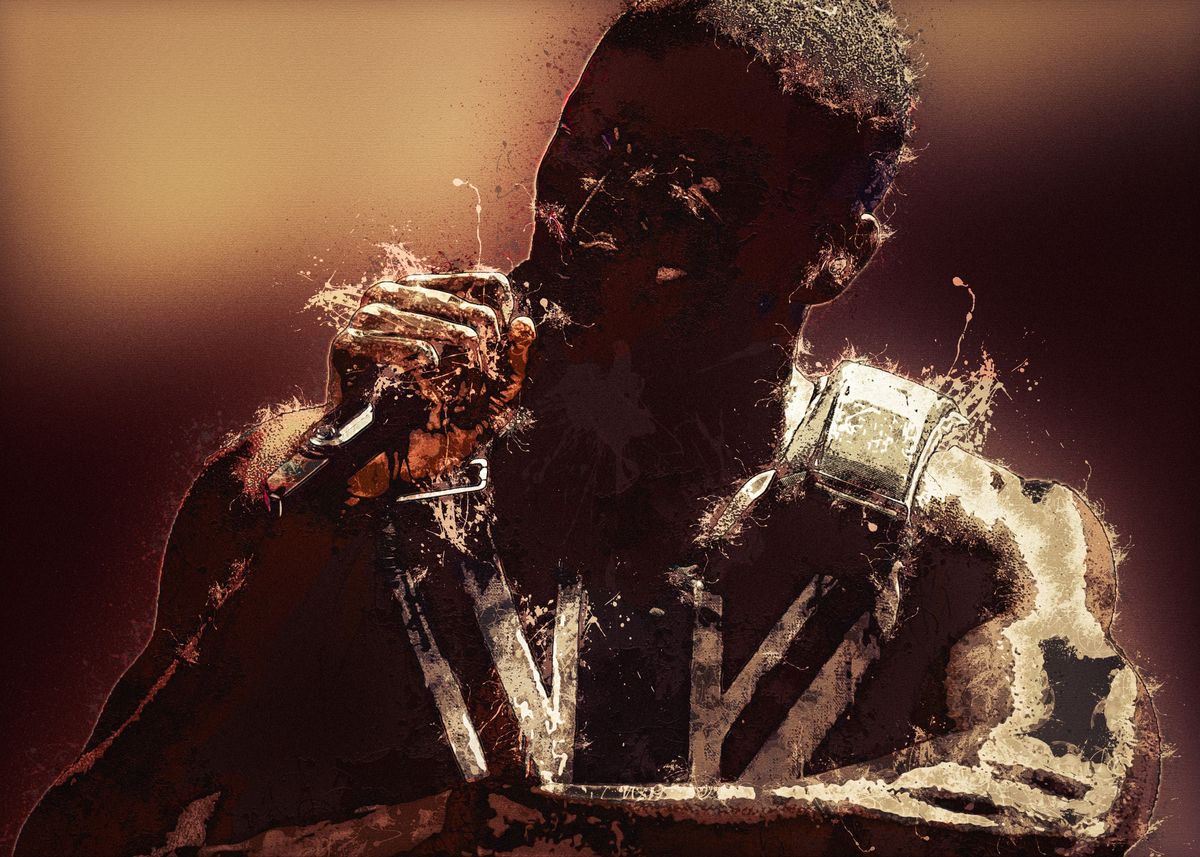 'Stormzy British Rapper 8' Poster, picture, metal print, paint by My ...