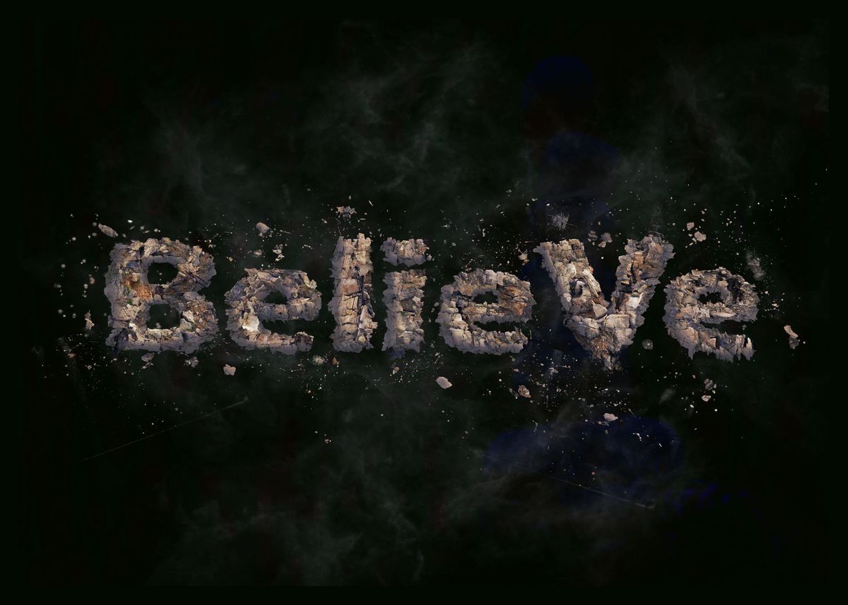 'Believe' Poster by Huzro Design | Displate