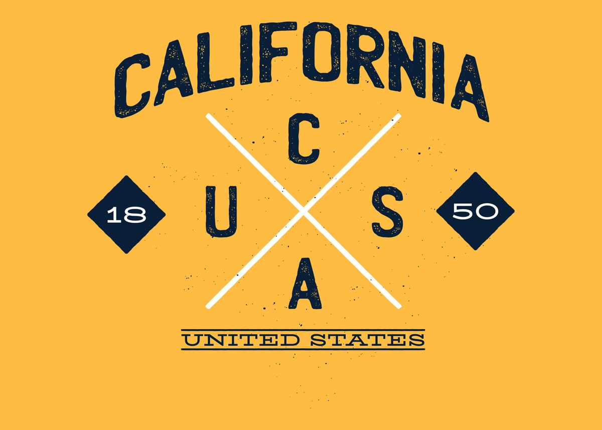 'California Logo 1850' Poster, picture, metal print, paint by ...
