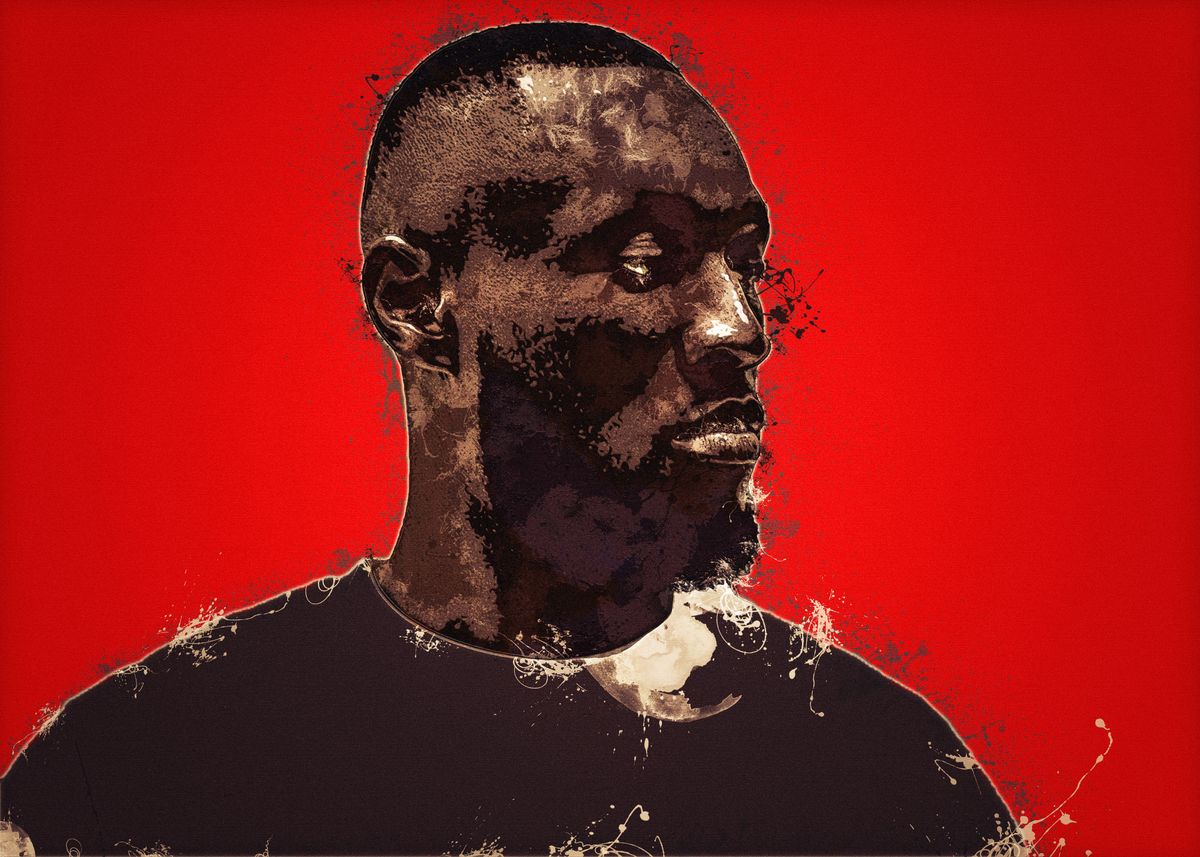 'Stormzy British Rapper 21' Poster, picture, metal print, paint by My ...