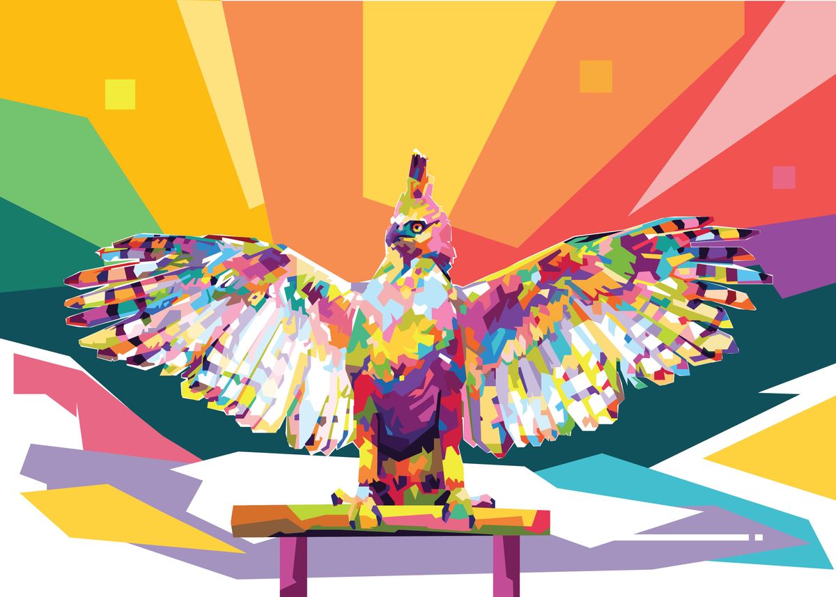 'JAVAN HAWK EAGLE' Poster, picture, metal print, paint by Zaky Kun ...