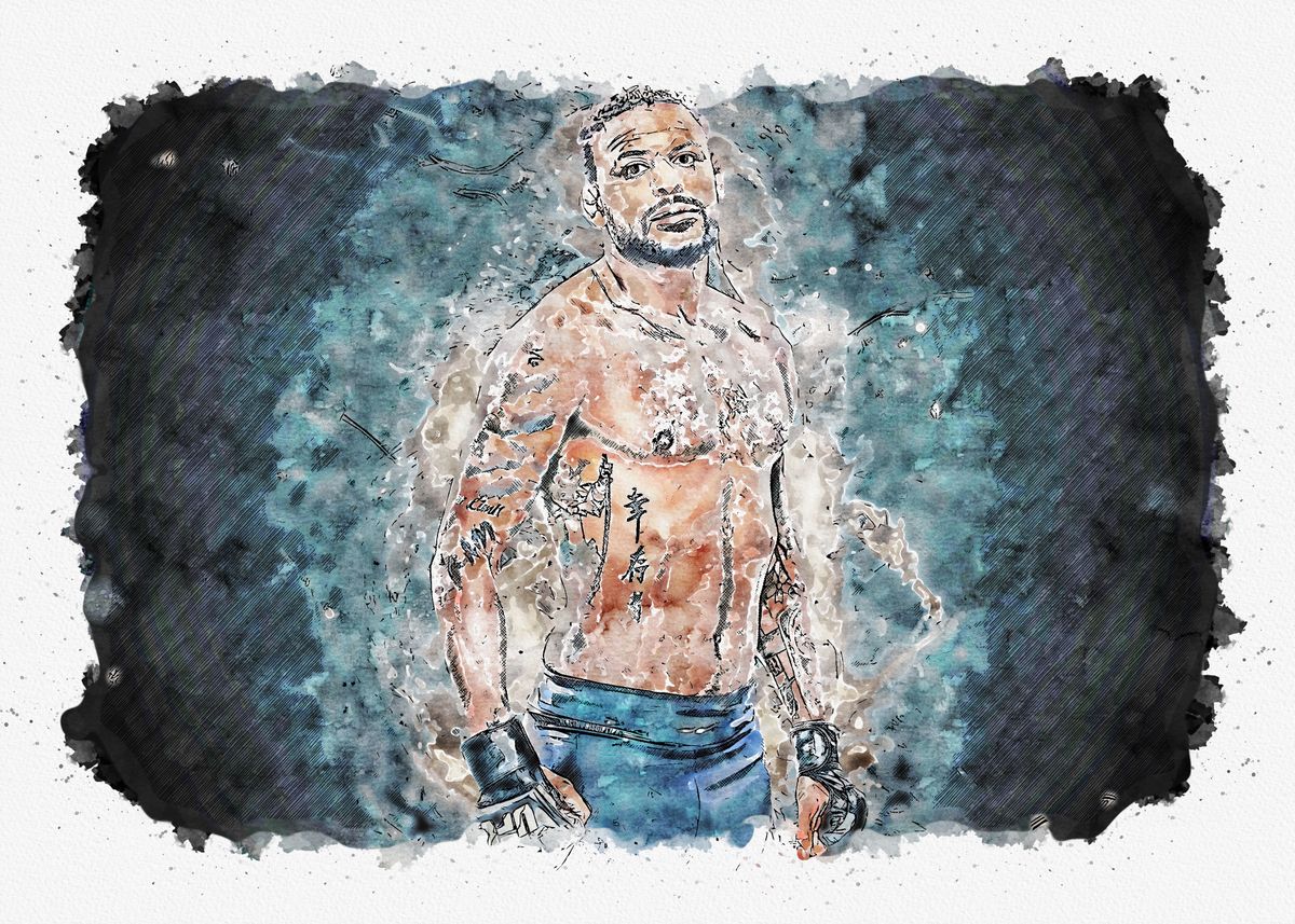 'Michael Johnson' Poster, picture, metal print, paint by Bustabu | Displate