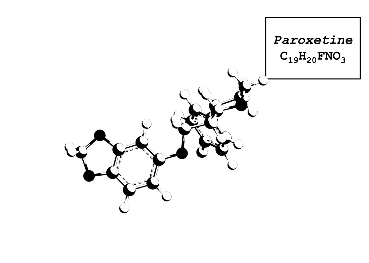'Paroxetine' Poster by ChemECool | Displate