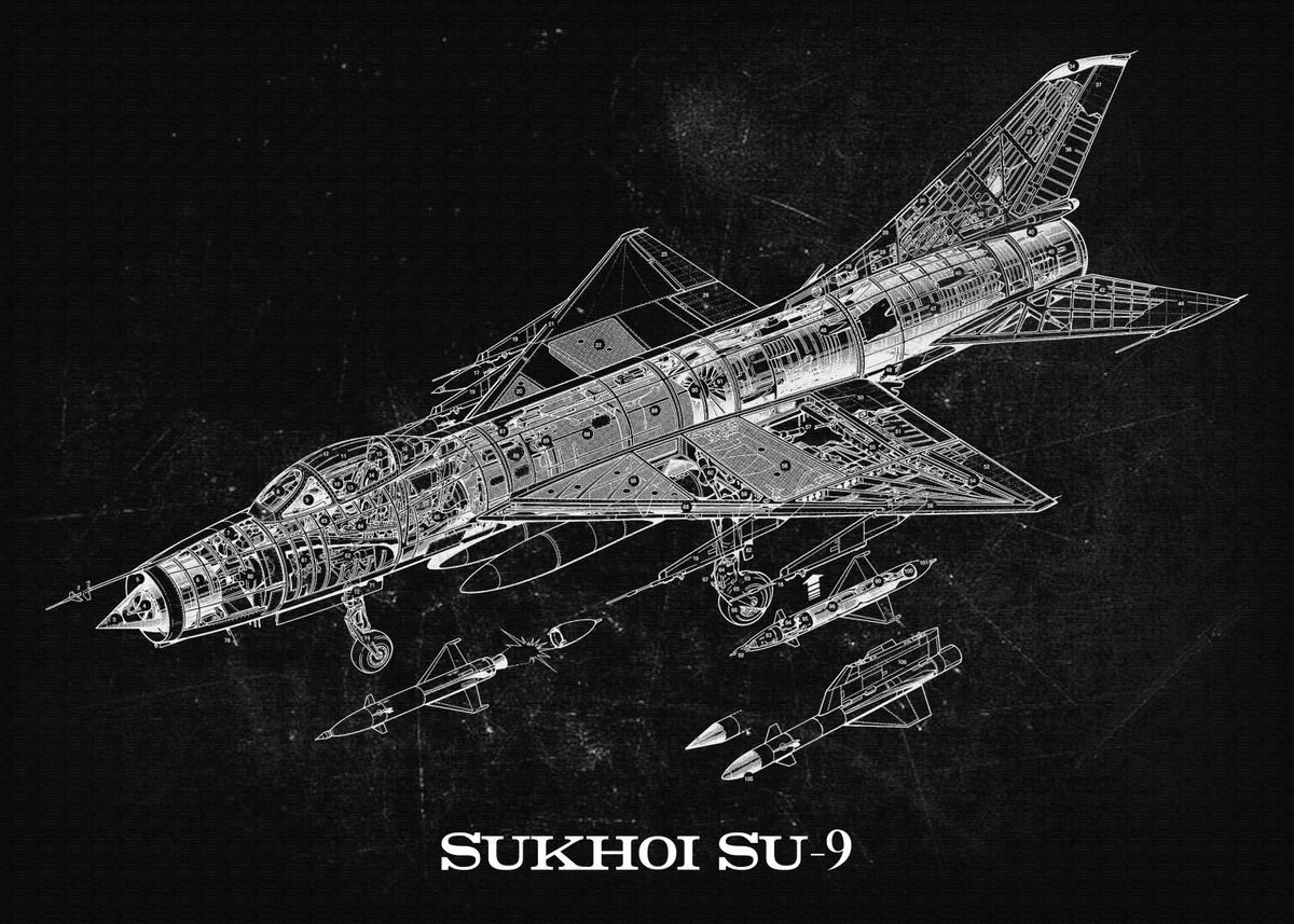'Sukhoi Su9' Poster by JAT DESIGNS | Displate