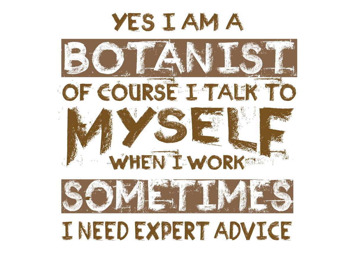 'Botanist' Poster, picture, metal print, paint by TheSpezialBrand ...