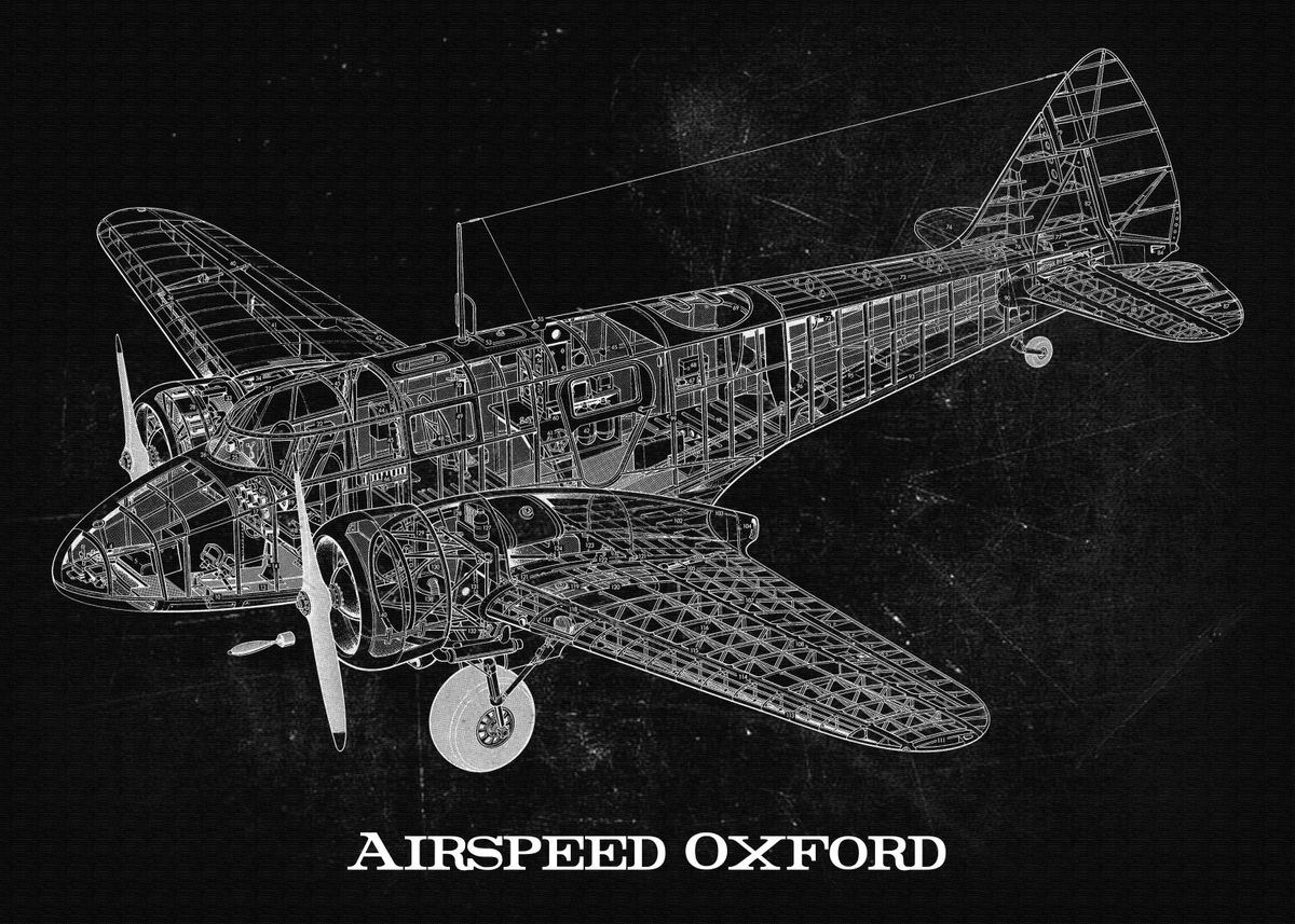 'Airspeed Oxford' Poster by JAT DESIGNS | Displate