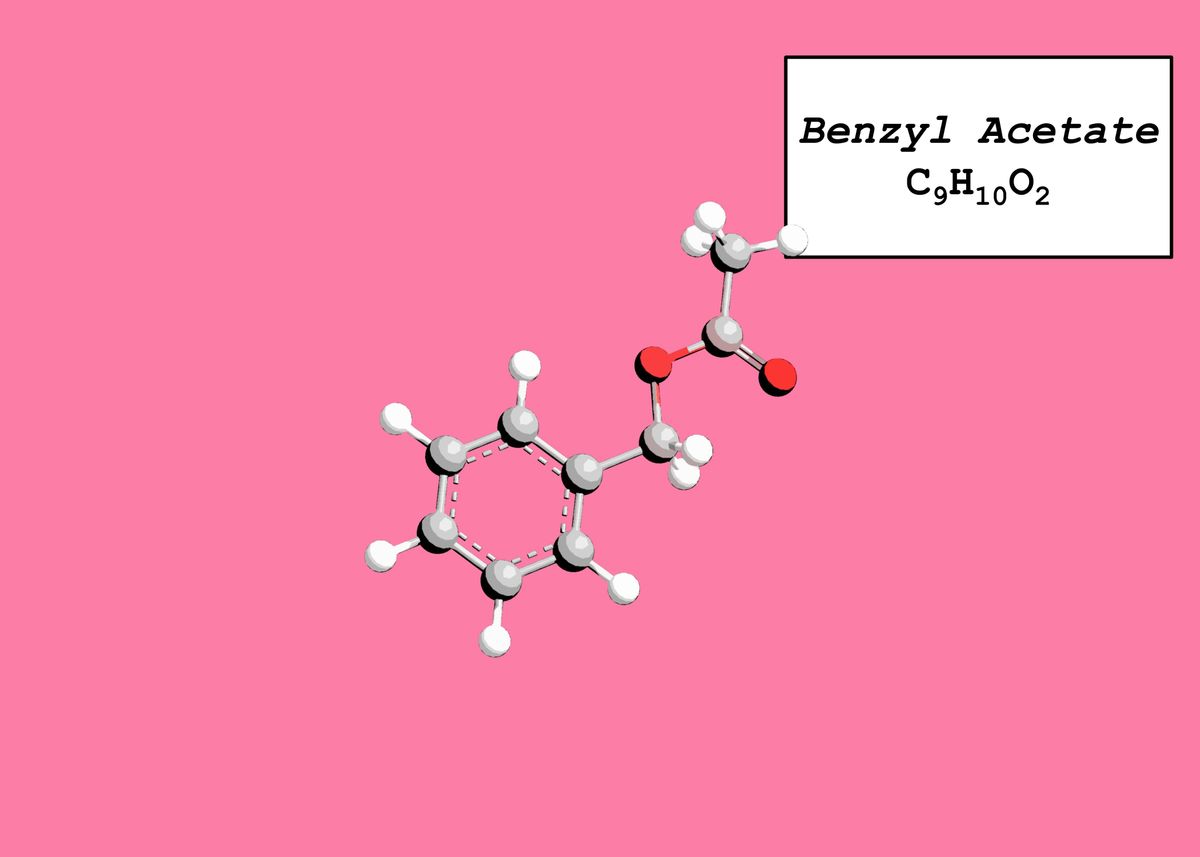 'Benzyl Acetate' Poster by ChemECool | Displate