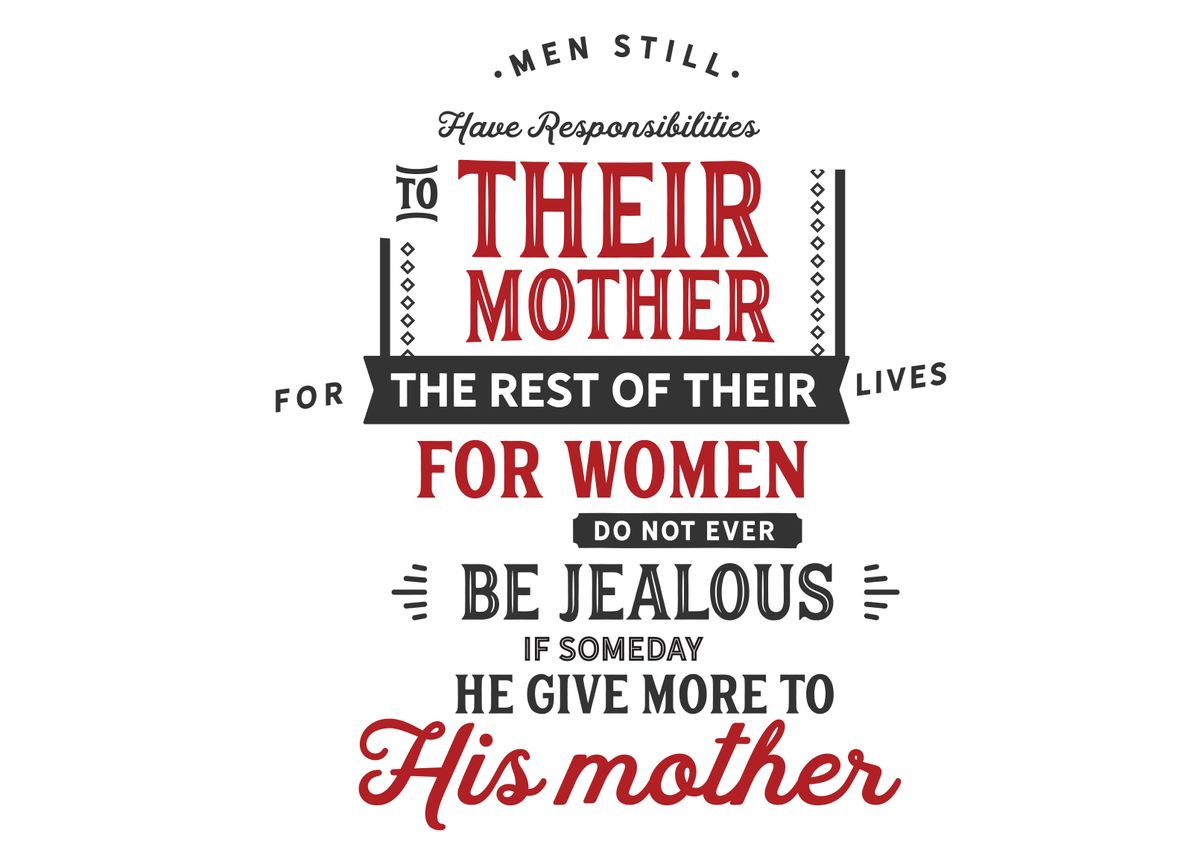 'men responsibilities' Poster, picture, metal print, paint by baraiko ...