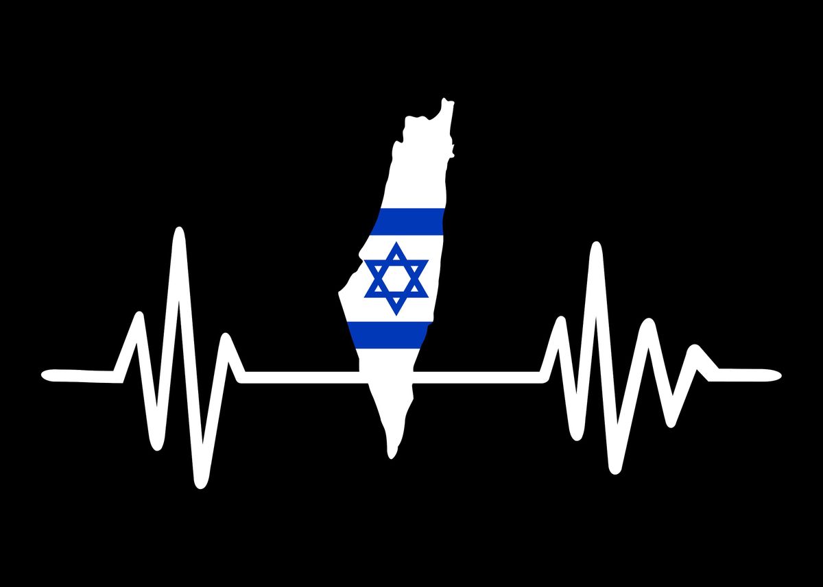 'Israel pulse' Poster by Designzz | Displate