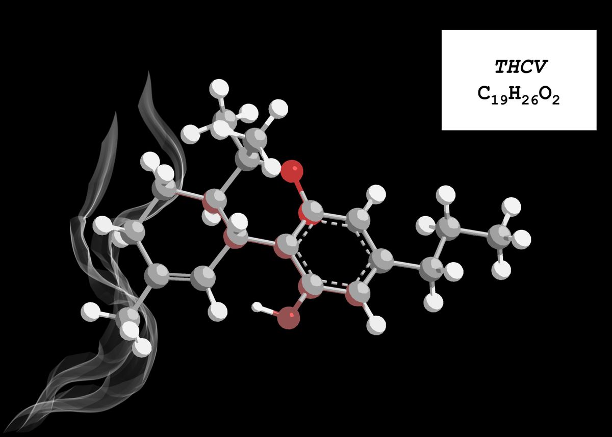 'THCV' Poster by ChemECool | Displate