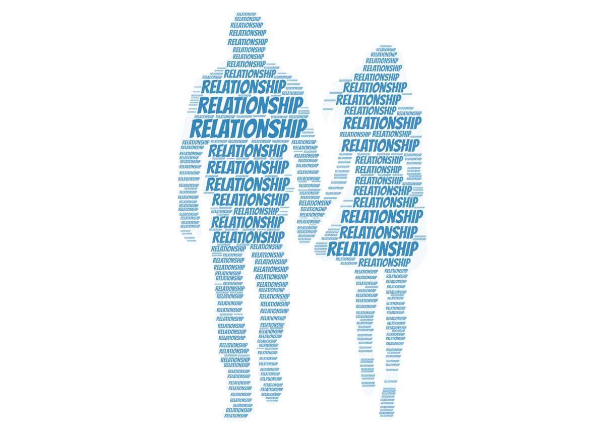 'Relationship Word Cloud' Poster, picture, metal print, paint by ...