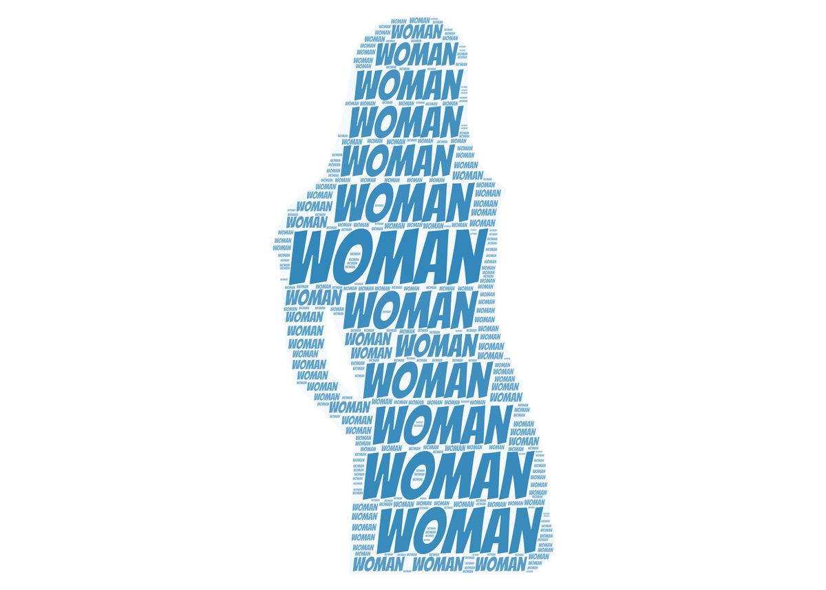 'Woman Word Cloud' Poster by WordcloudPresents | Displate