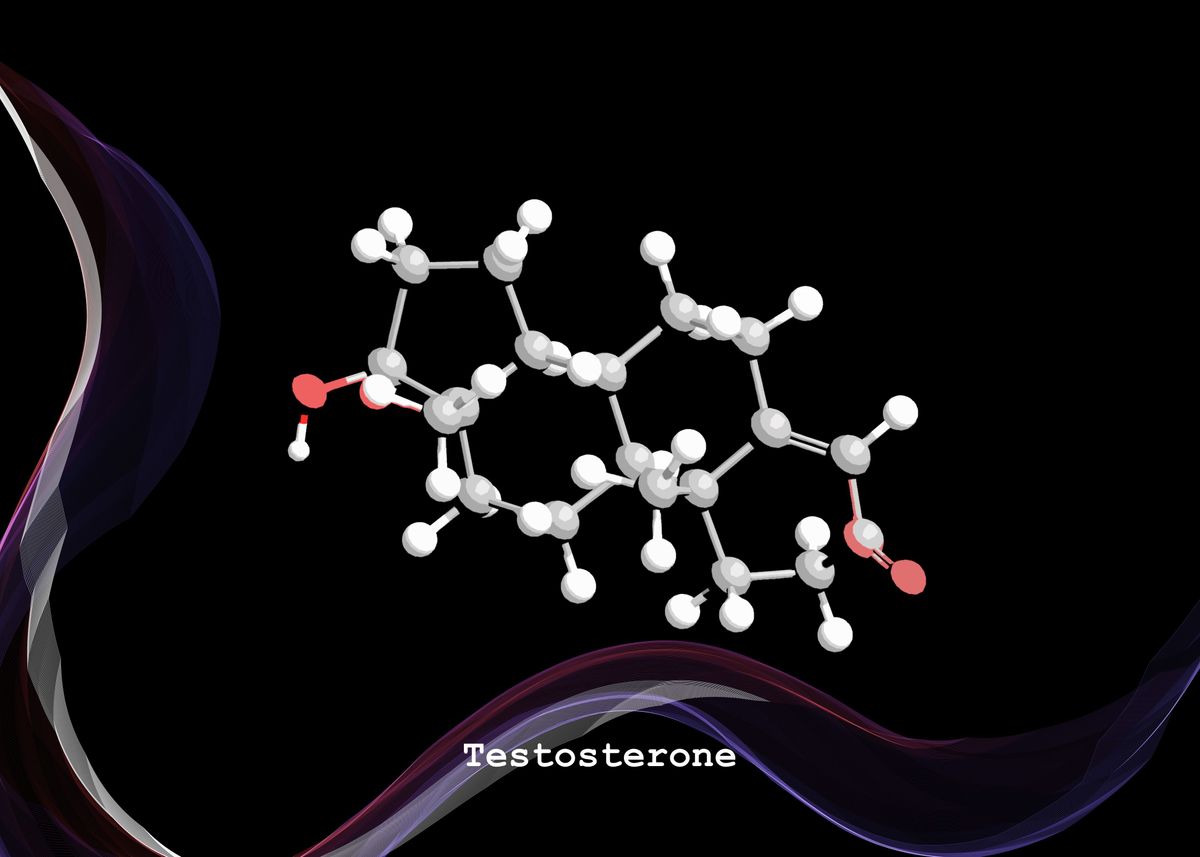 'Testosterone' Poster by ChemECool | Displate