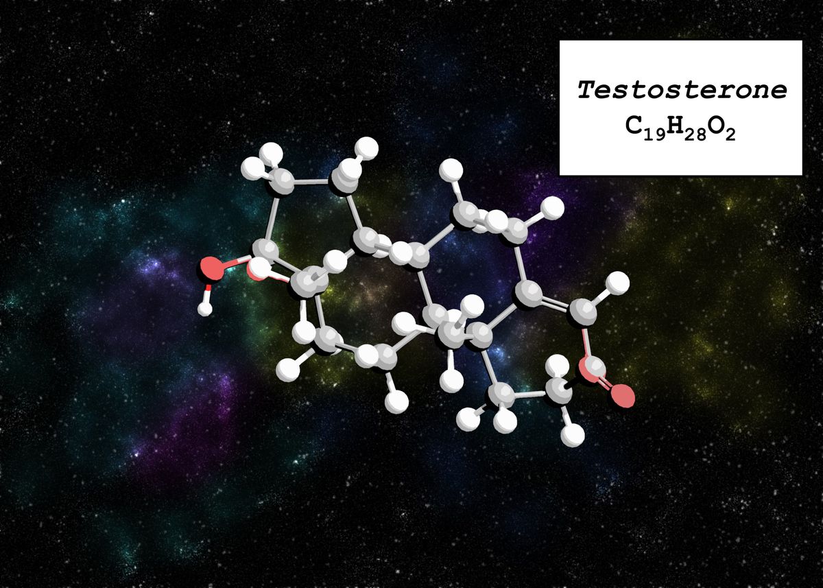 'Testosterone' Poster, picture, metal print, paint by ChemECool | Displate