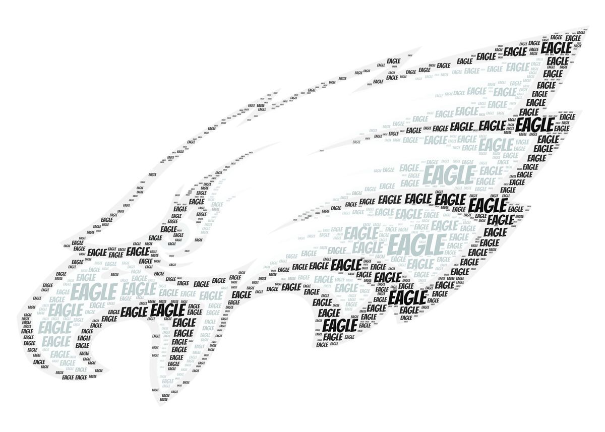 'Eagle Word Cloud' Poster, picture, metal print, paint by ...