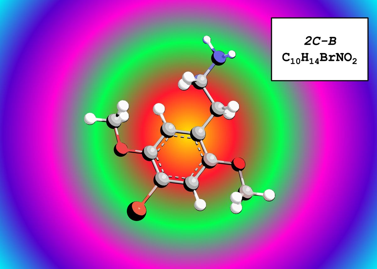 '2C B' Poster, picture, metal print, paint by ChemECool | Displate