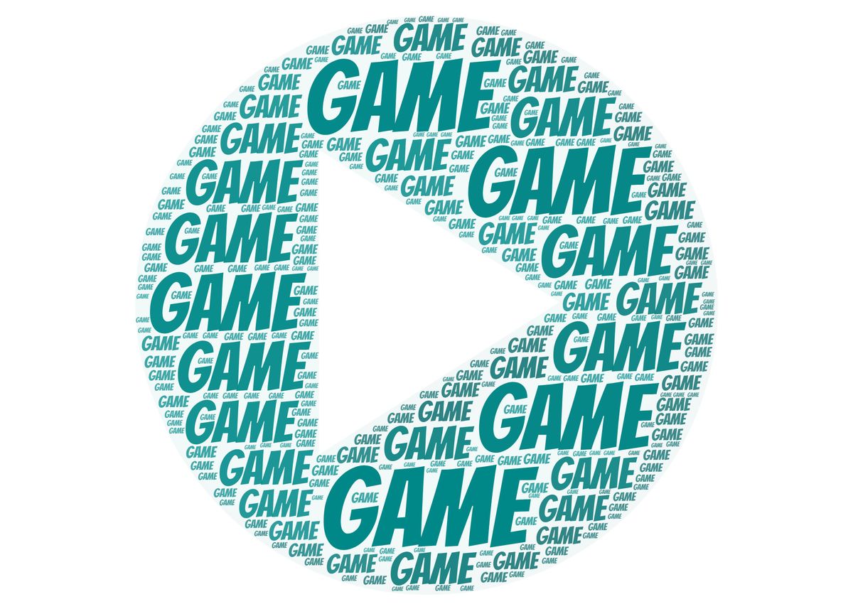 'Game Word Cloud' Poster, picture, metal print, paint by ...