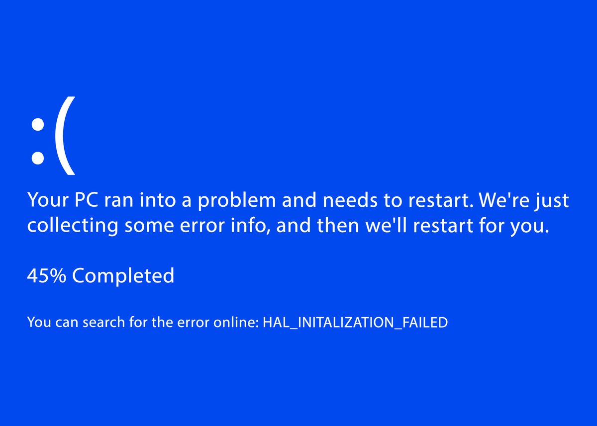 'Blue Screen of Death' Poster, picture, metal print, paint by Timo ...