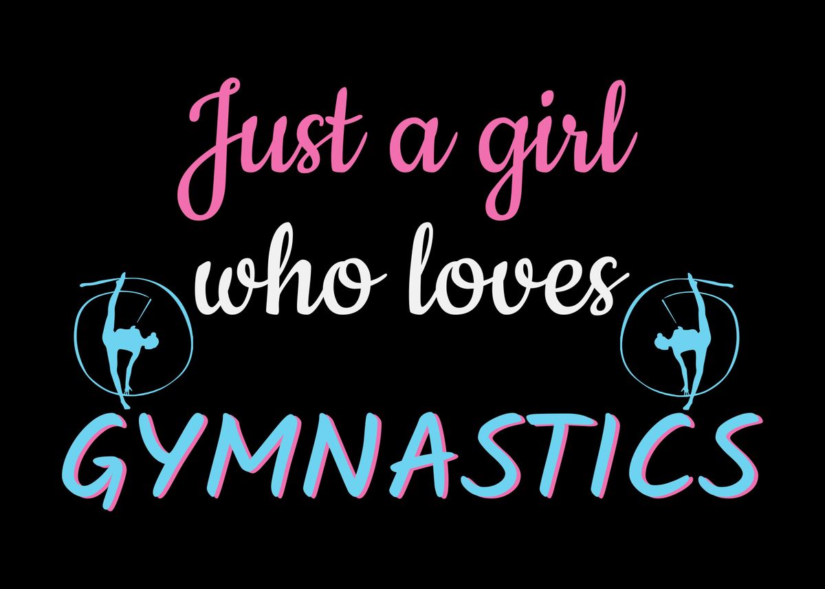 'Gymnastics Girl Gymnast' Poster, picture, metal print, paint by ...