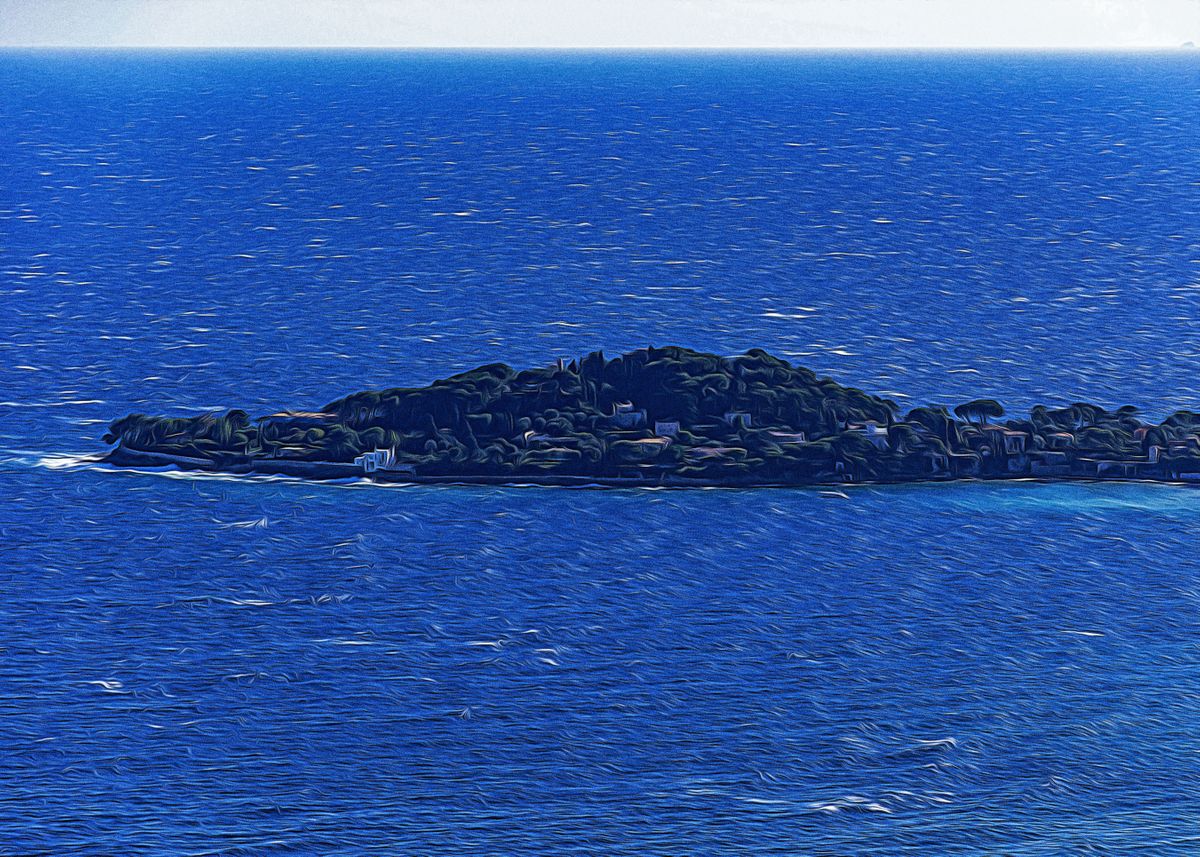 'Seacoast of Cap Ferrat' Poster, picture, metal print, paint by Sergio ...